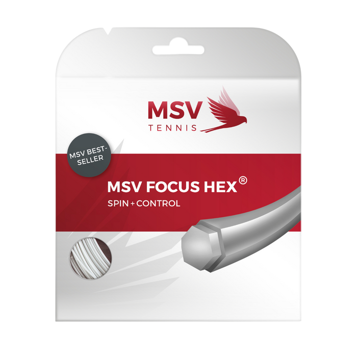MSV Focus Hex® tennis string – spin & control – MSV Tennis