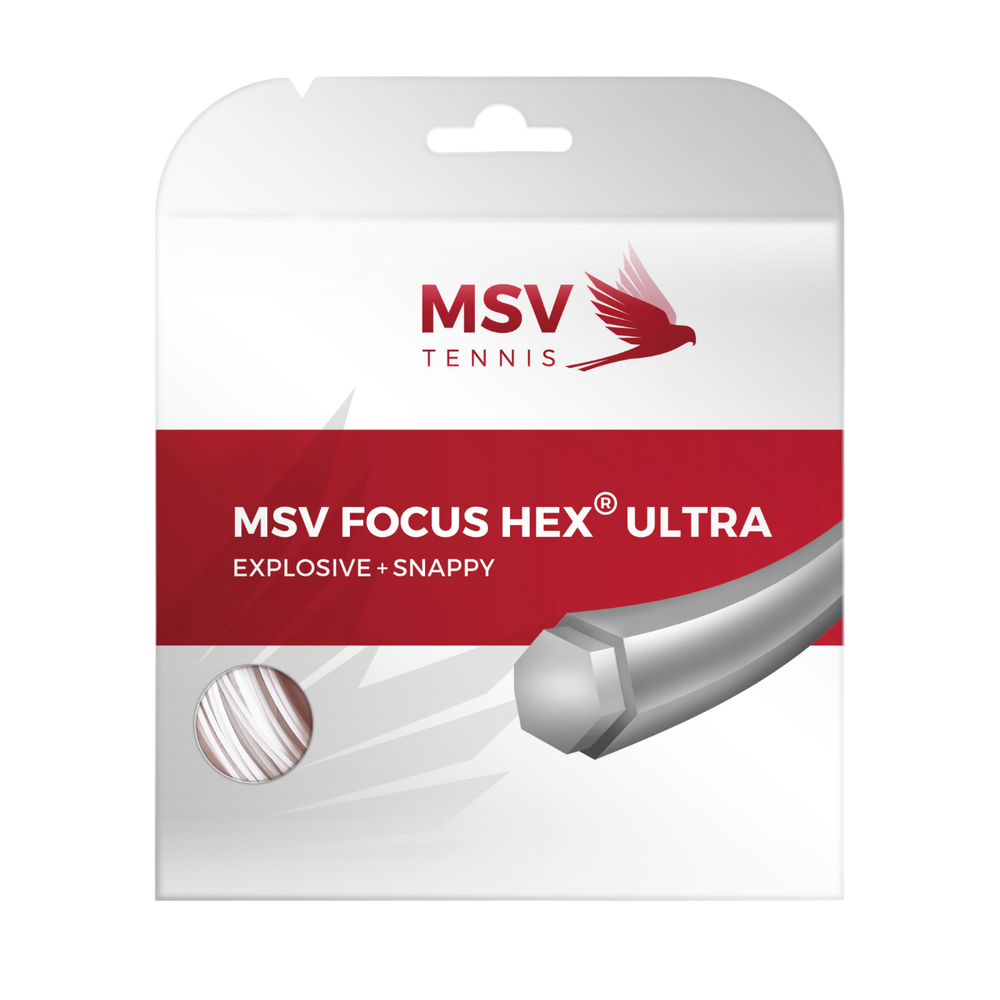 MSV Focus HEX® Ultra Tennissaite – Snap-Back & Kontrolle – MSV Tennis