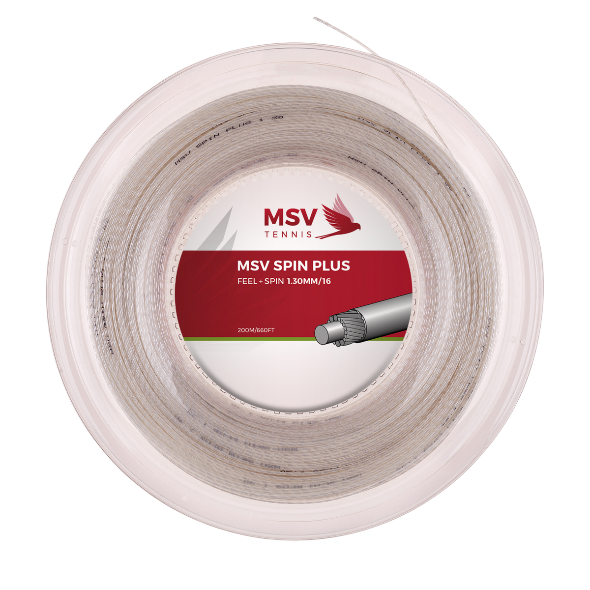 Cuerda de tenis MSV Spin Plus: efecto liftado y control – MSV Tennis